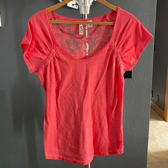 Route 66 | Tops | Cora Lace Washout Tee | Poshmark
